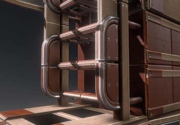 Modular ladder floor model | 1147928 | TurboSquid