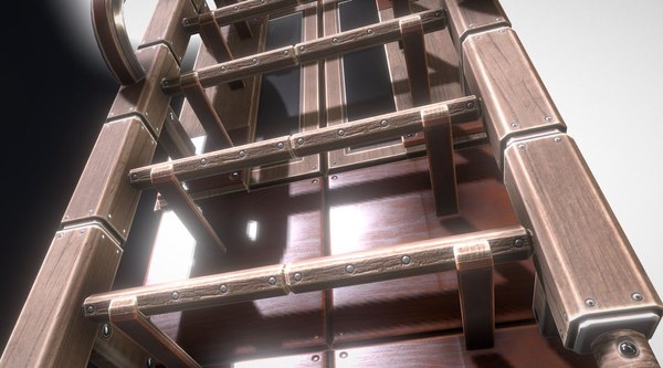 Modular ladder floor model | 1147928 | TurboSquid