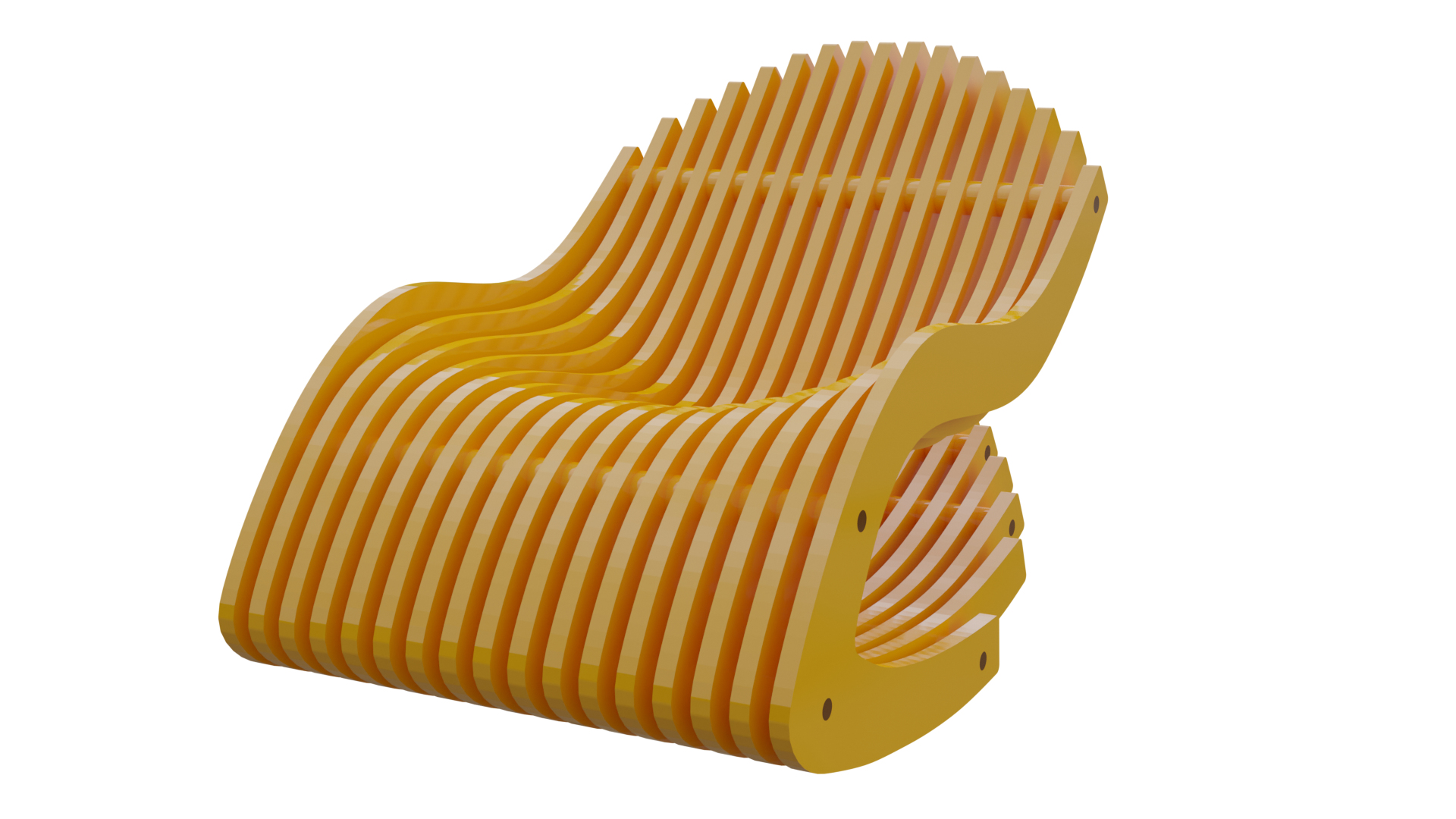 Parametric Rocking Chair 3D Model - TurboSquid 2230826