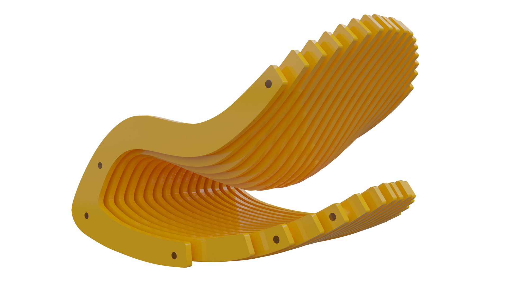 Parametric Rocking Chair 3D Model - TurboSquid 2230826