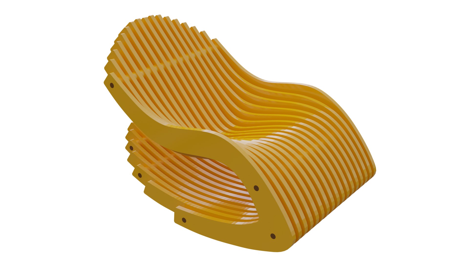 Parametric Rocking Chair 3D Model - TurboSquid 2230826