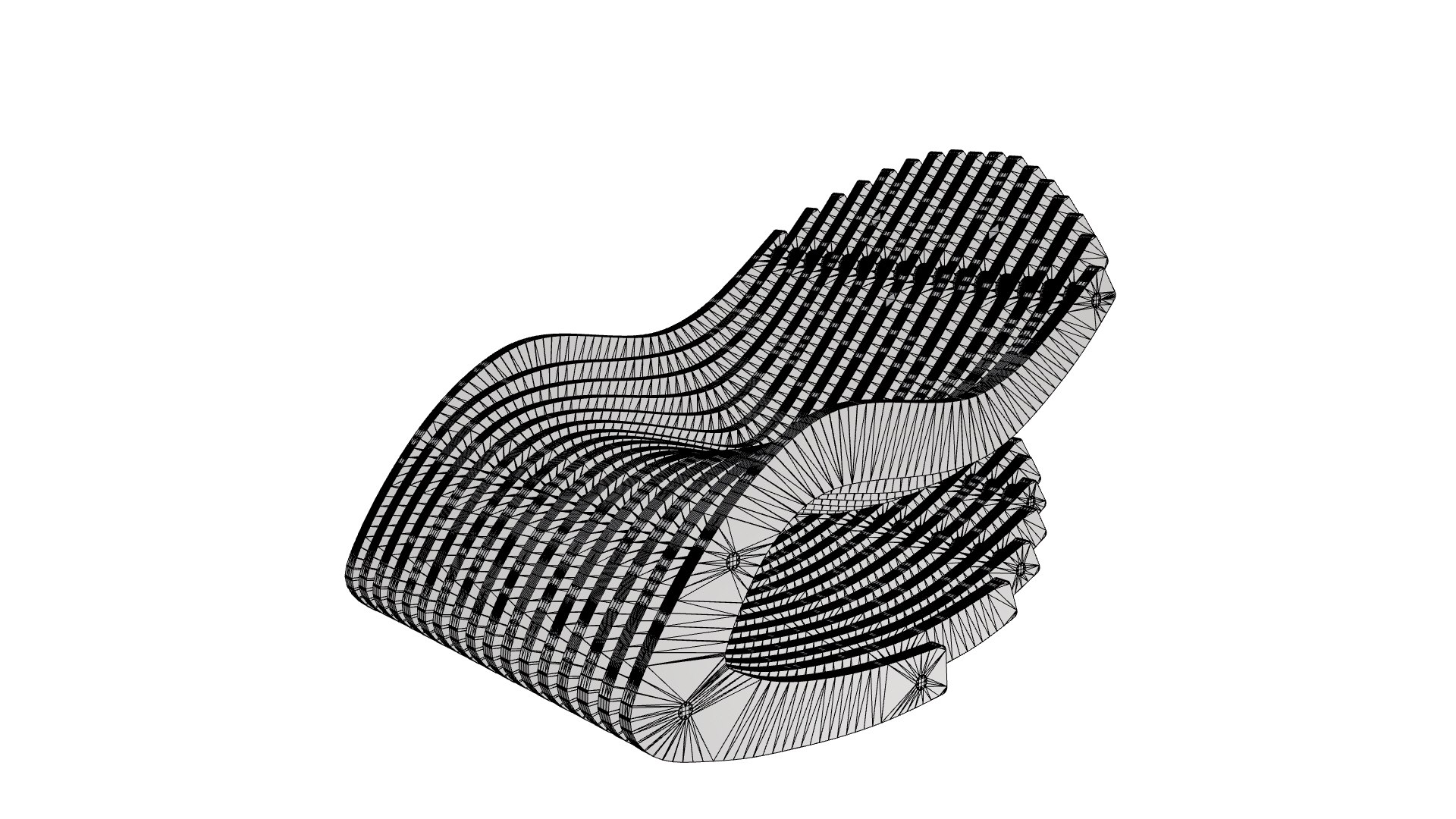 Parametric Rocking Chair 3D Model - TurboSquid 2230826