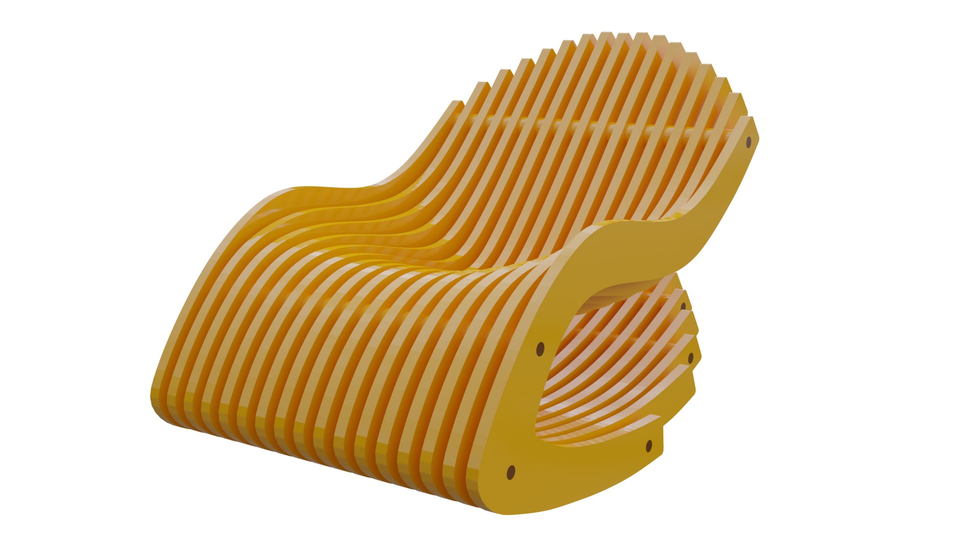 Parametric Rocking Chair 3D Model - TurboSquid 2230826
