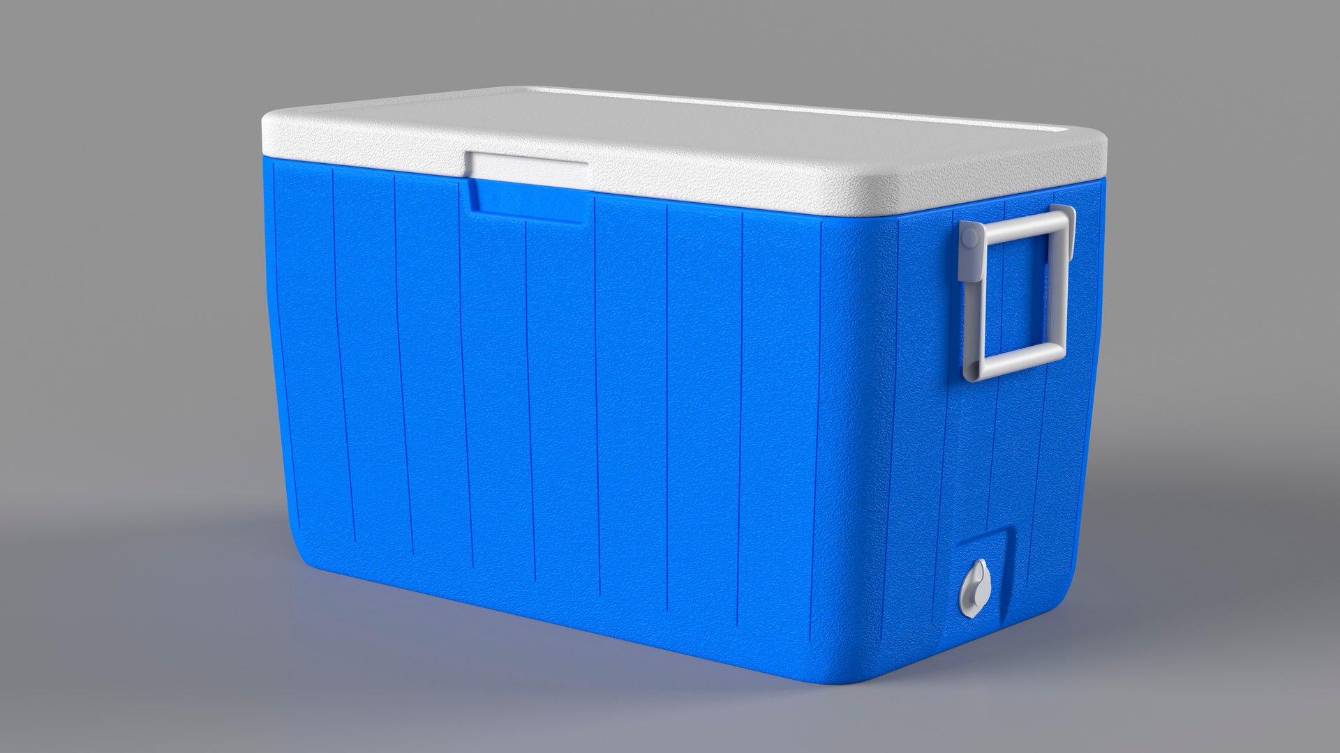 Plastic Big Cooler Box Blue 3D Model - TurboSquid 2213134