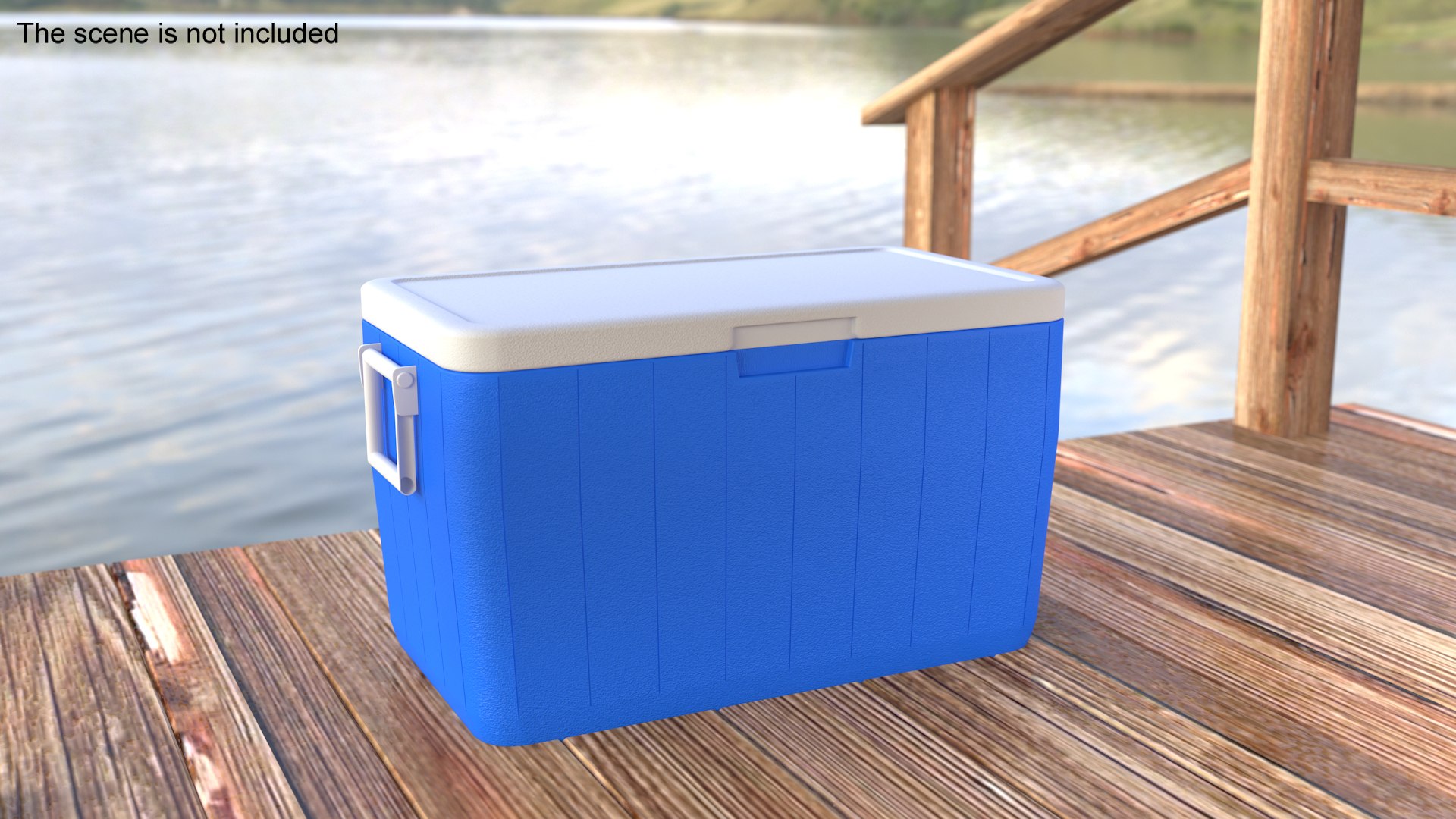 Plastic Big Cooler Box Blue 3D Model - TurboSquid 2213134