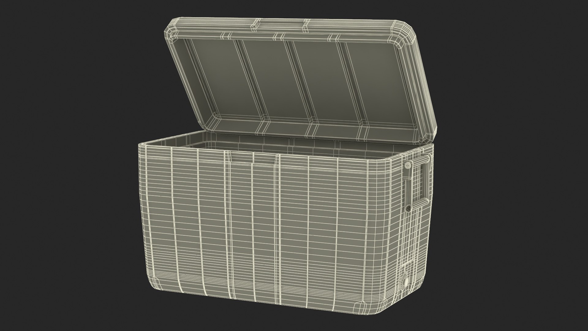 Plastic Big Cooler Box Blue 3D Model - TurboSquid 2213134