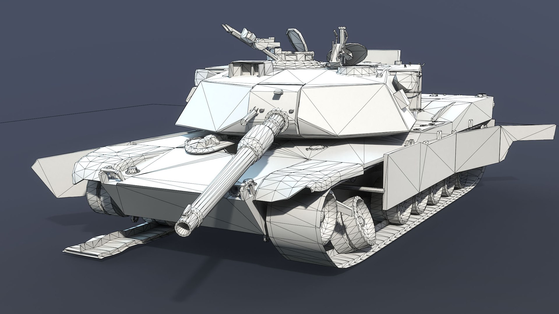 3D Destroyed tank M1A1 Abrams - TurboSquid 1956529