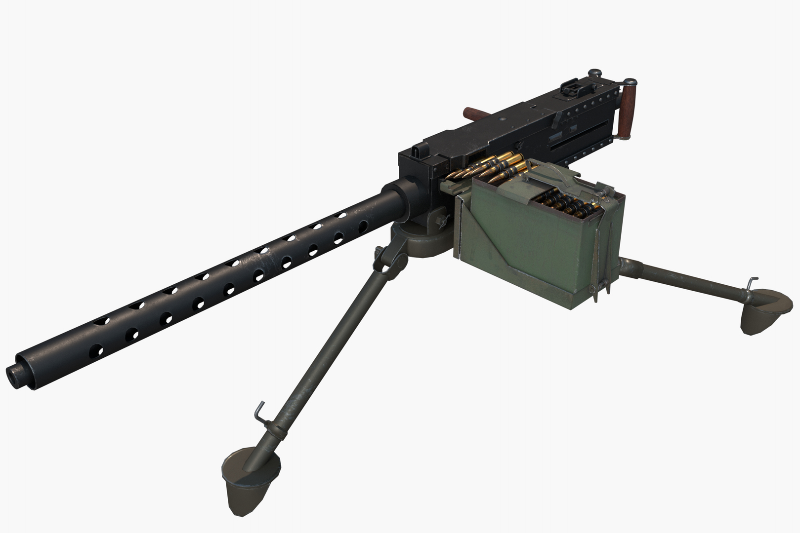 Modello 3D Mitragliatrice M2 ANM2 Browning - TurboSquid 1879651