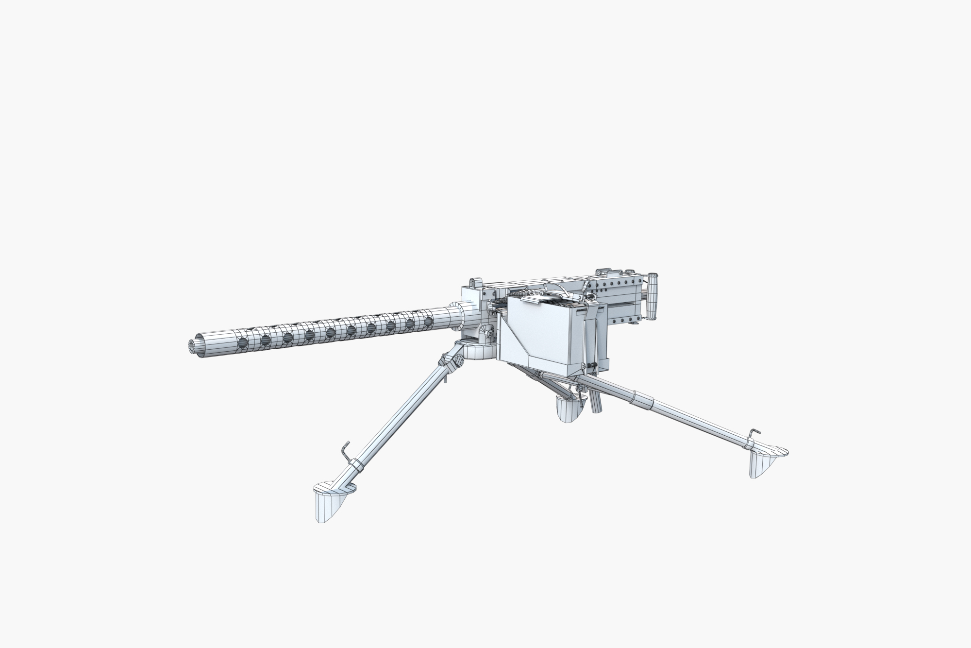 3D Machine Gun M2 ANM2 Browning - TurboSquid 1879651