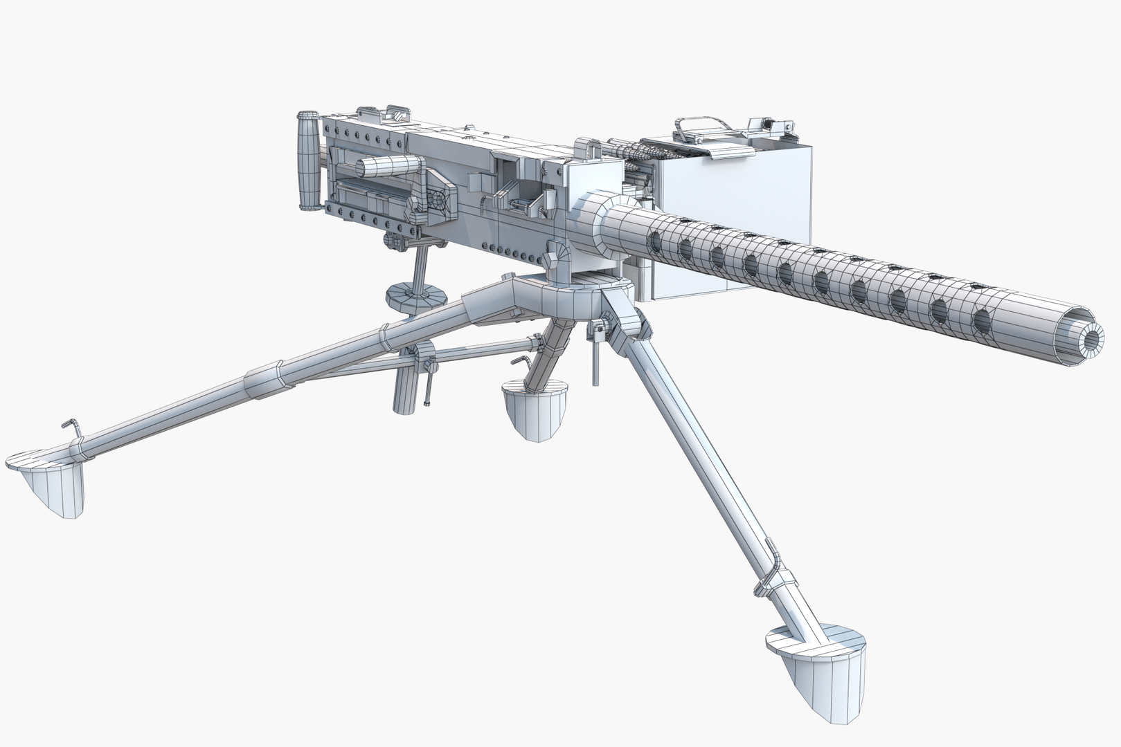 3D Machine Gun M2 ANM2 Browning - TurboSquid 1879651