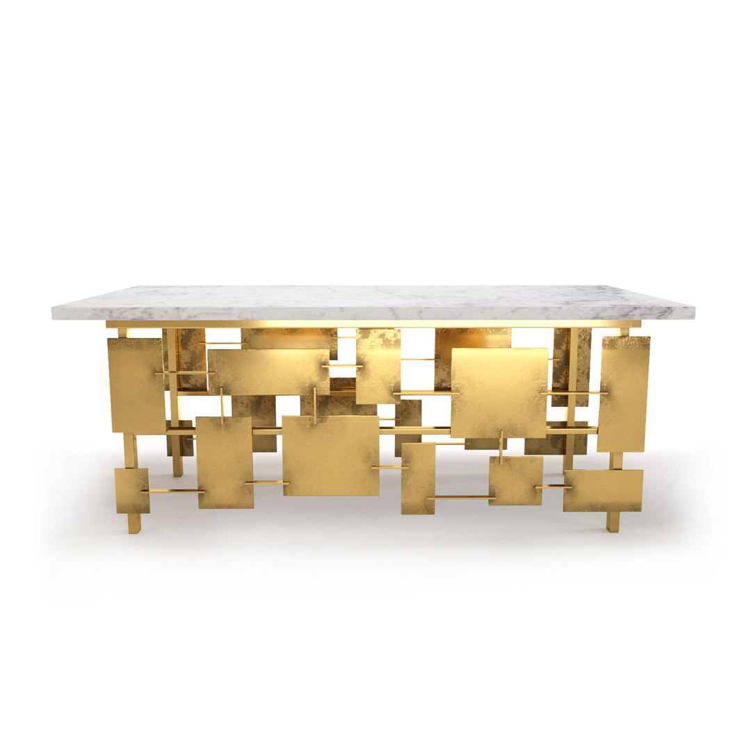 3D Raymond Coffee Table Marble Model - TurboSquid 1850216