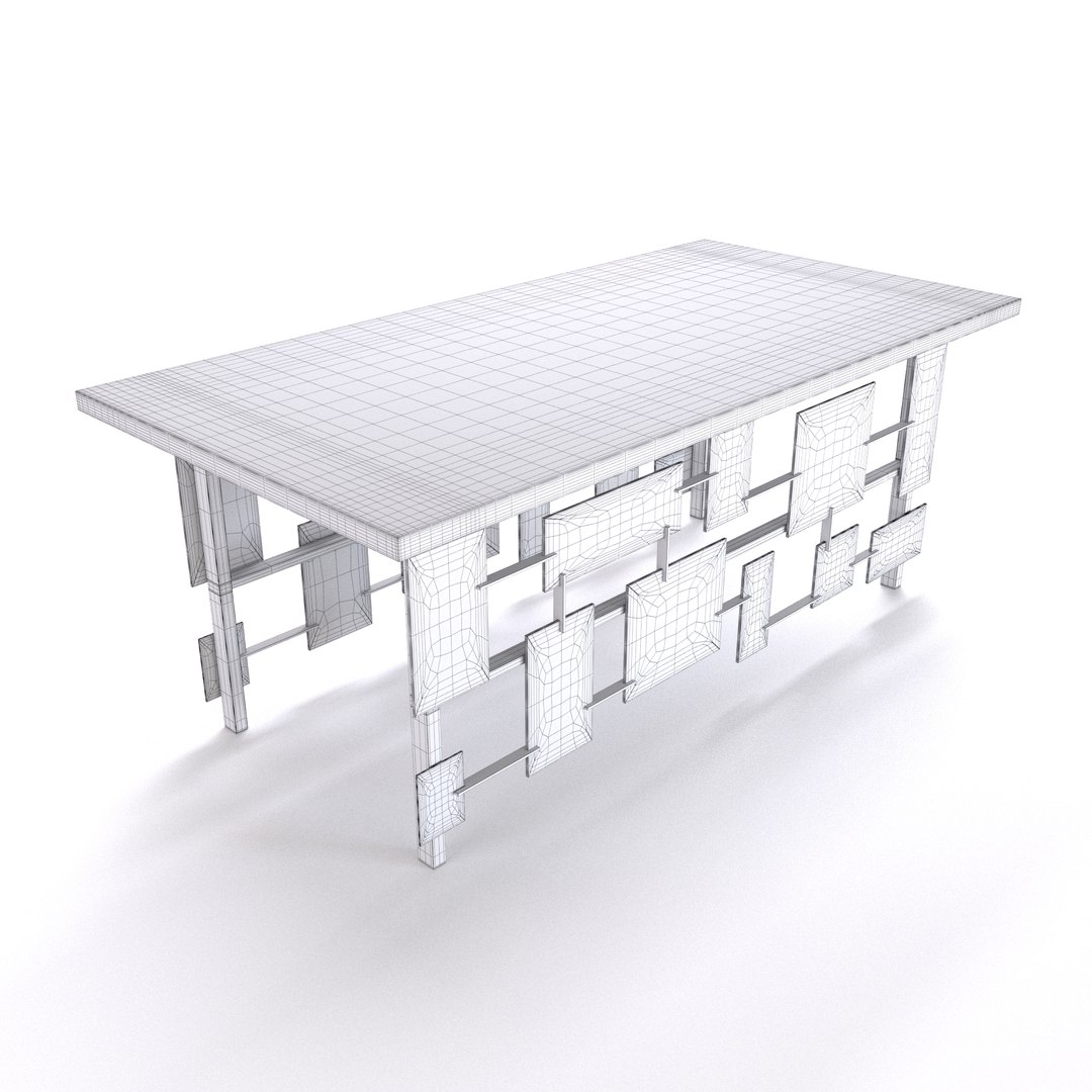 3D Raymond Coffee Table Marble Model - TurboSquid 1850216
