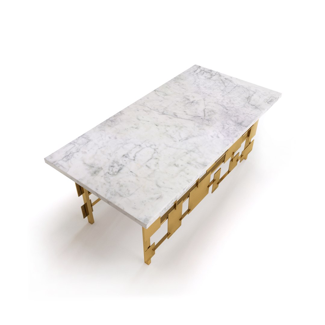 3D Raymond Coffee Table Marble Model - TurboSquid 1850216