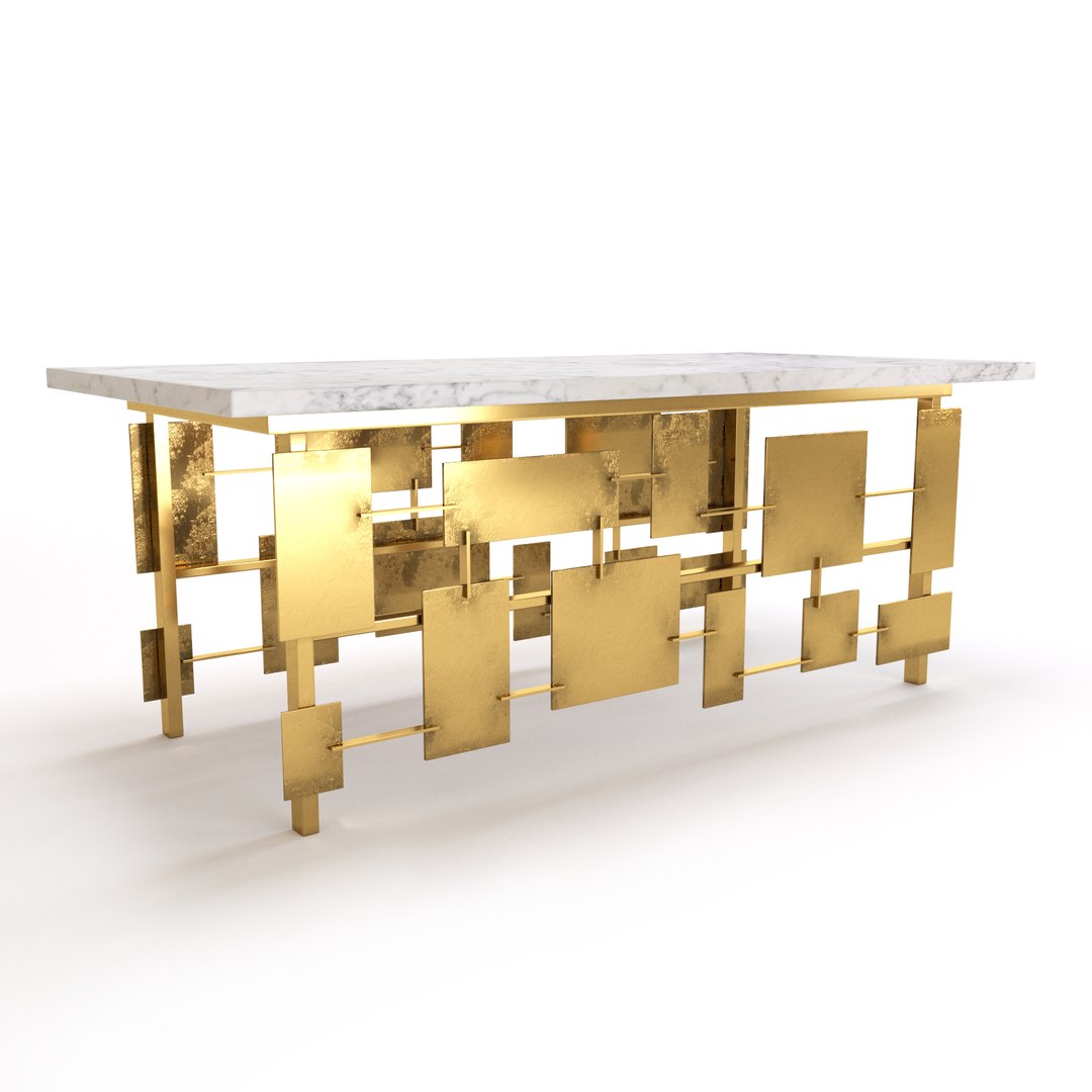 3D Raymond Coffee Table Marble Model - TurboSquid 1850216
