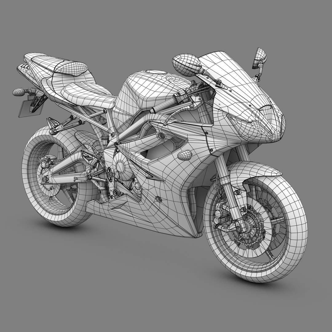 3d model daytona 675 triumph bikes
