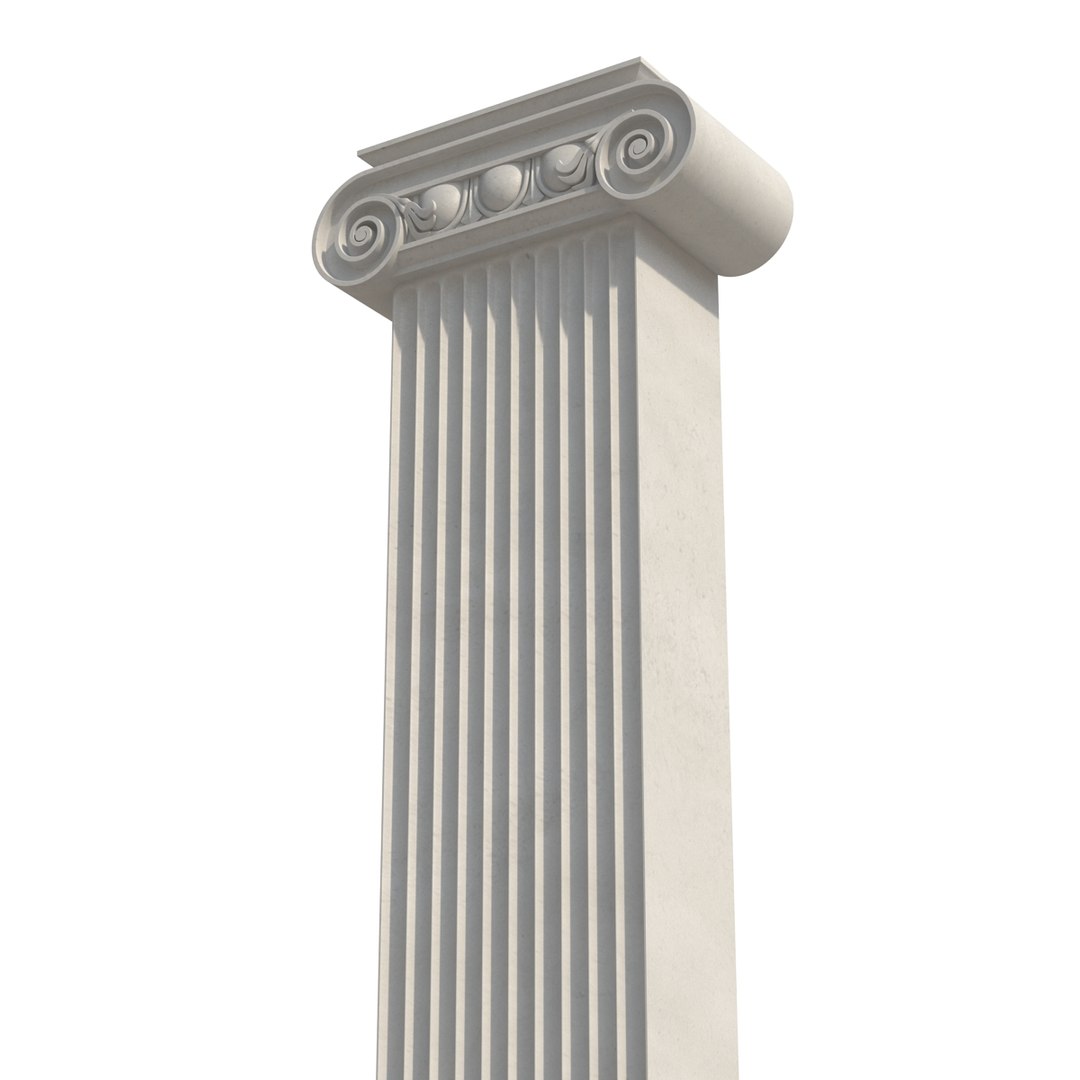 Pilaster Ionic Greco Roman 3d 3ds
