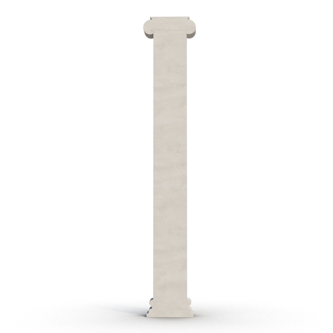 Pilaster Ionic Greco Roman 3d 3ds