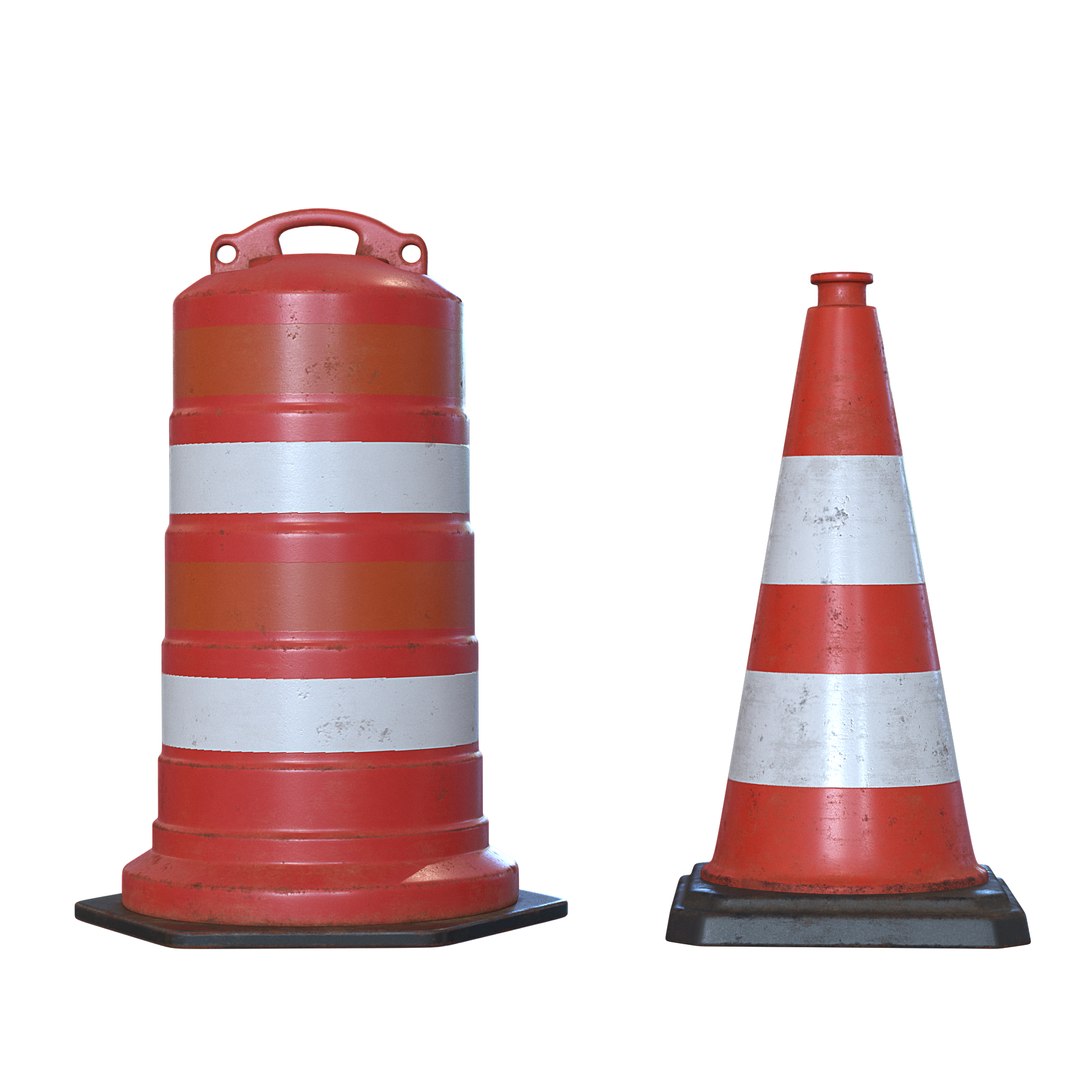 Realistic Repair Cone 3D Model - TurboSquid 1377889