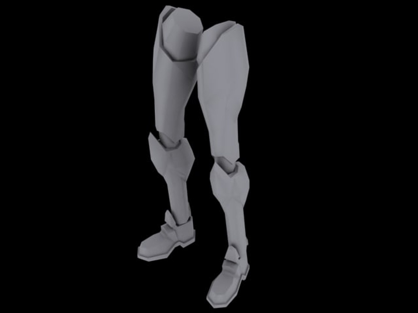 Armored Legs 3d Model