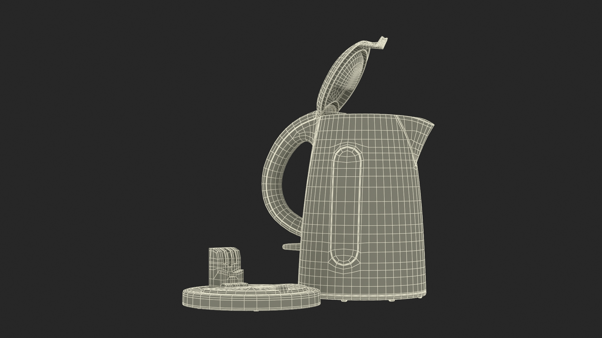 Electric Kettle No Water Open 3D Model - TurboSquid 2320244