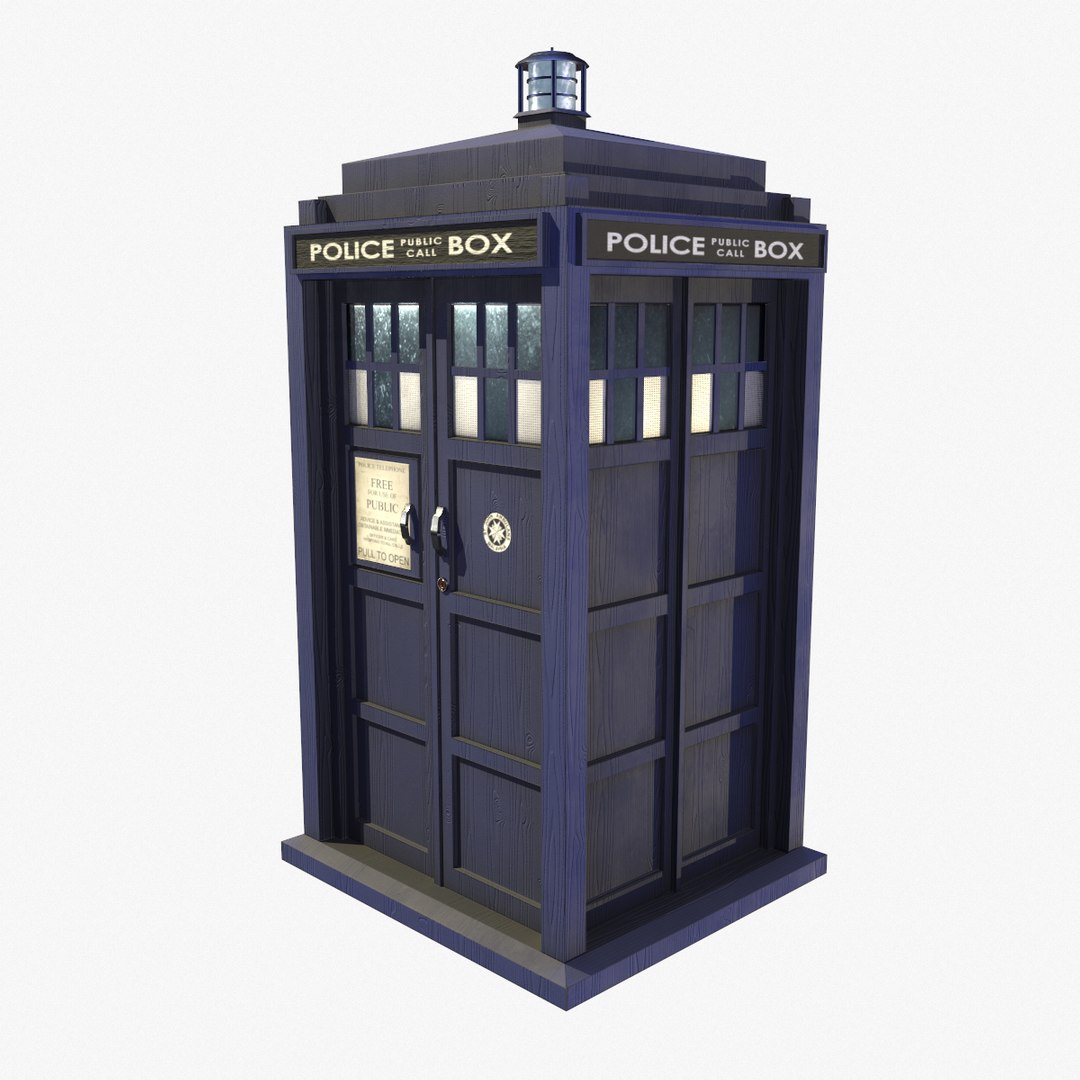 Time machine Tardis 3D model - TurboSquid 1886116