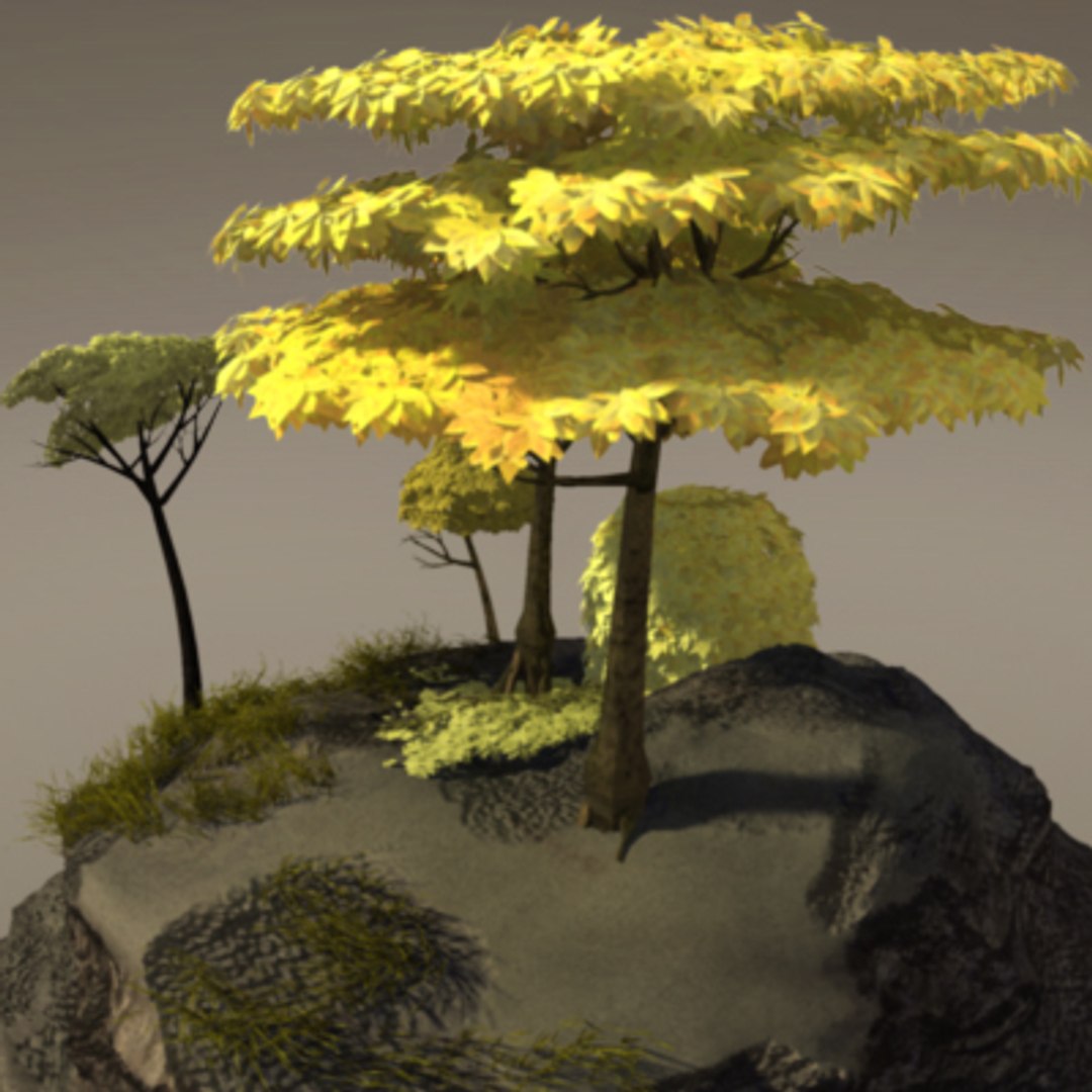 3d model foliage fantasy