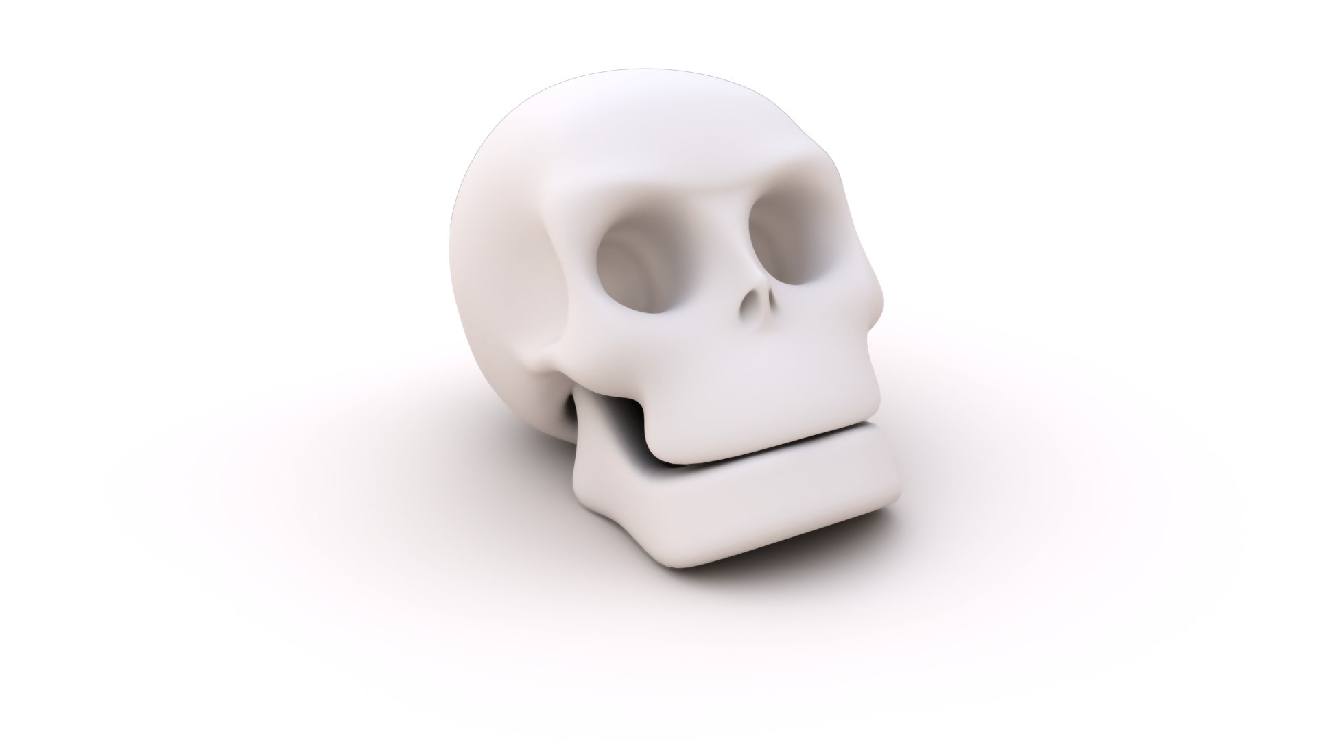 3D 3D Cartoon Skull Model - TurboSquid 1958702