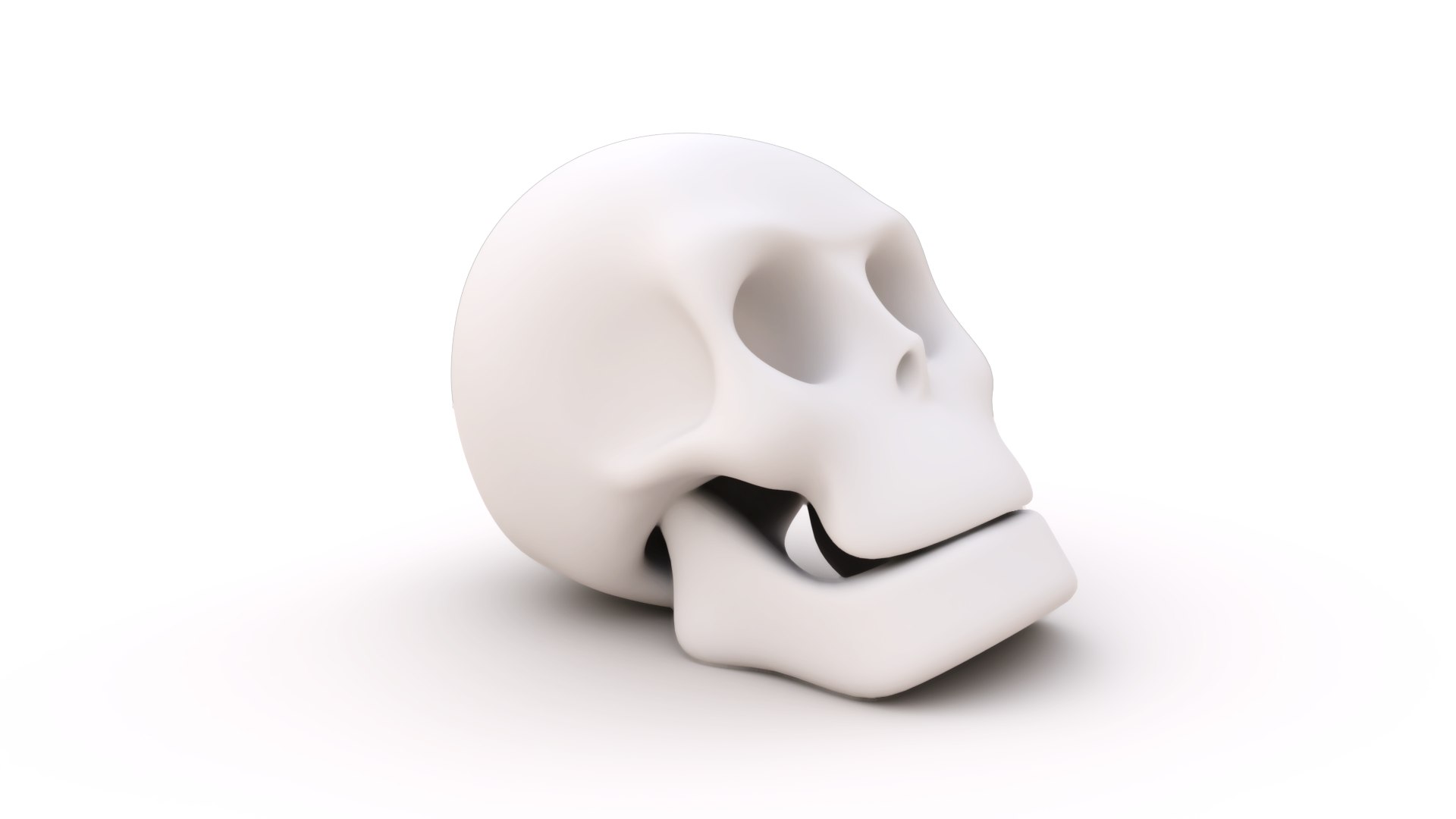 3D 3D Cartoon Skull Model - TurboSquid 1958702