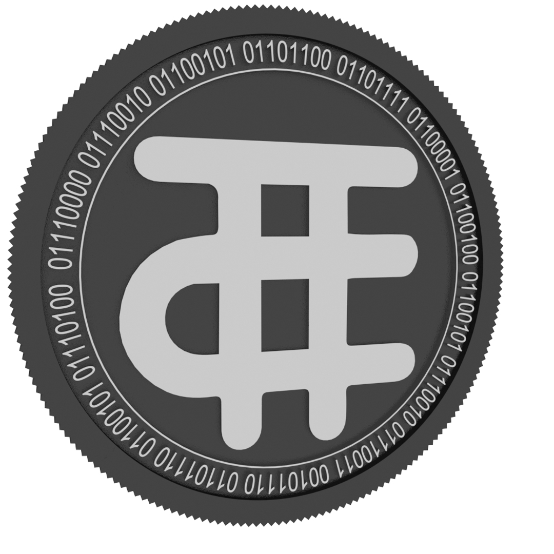 Tokenclub black coin 3D - TurboSquid 1556664