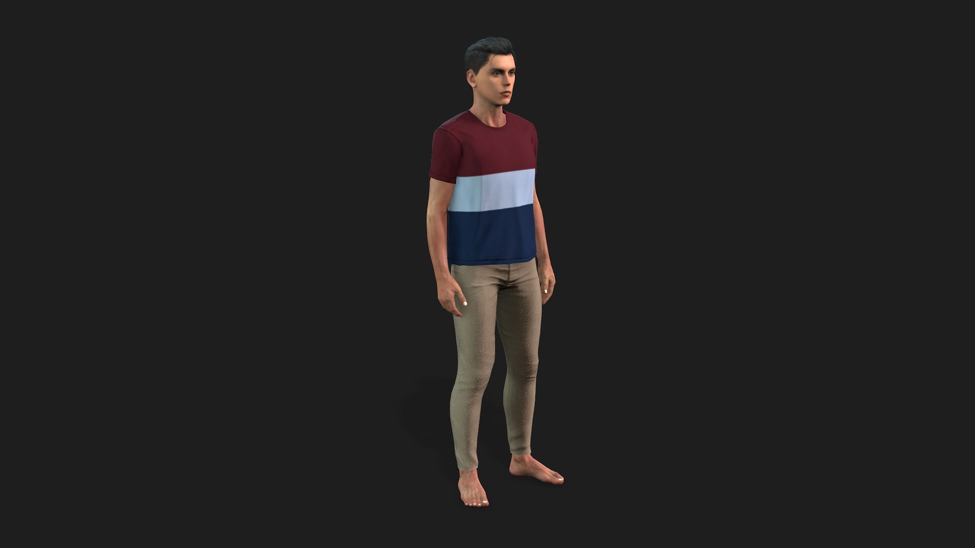 Realistic Male 3D Character 3D Model - TurboSquid 2359246