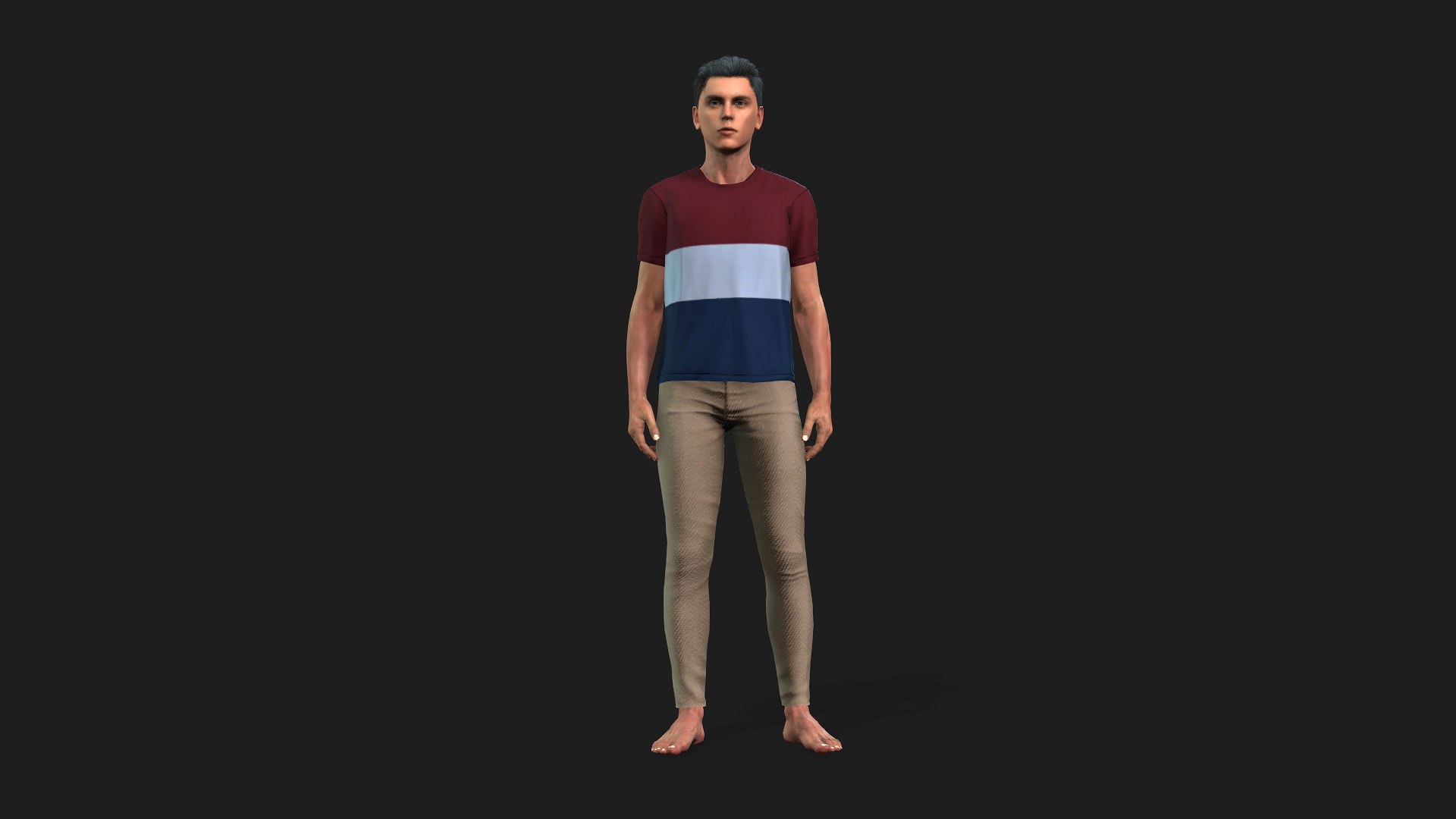 Realistic Male 3D Character 3D Model - TurboSquid 2359246