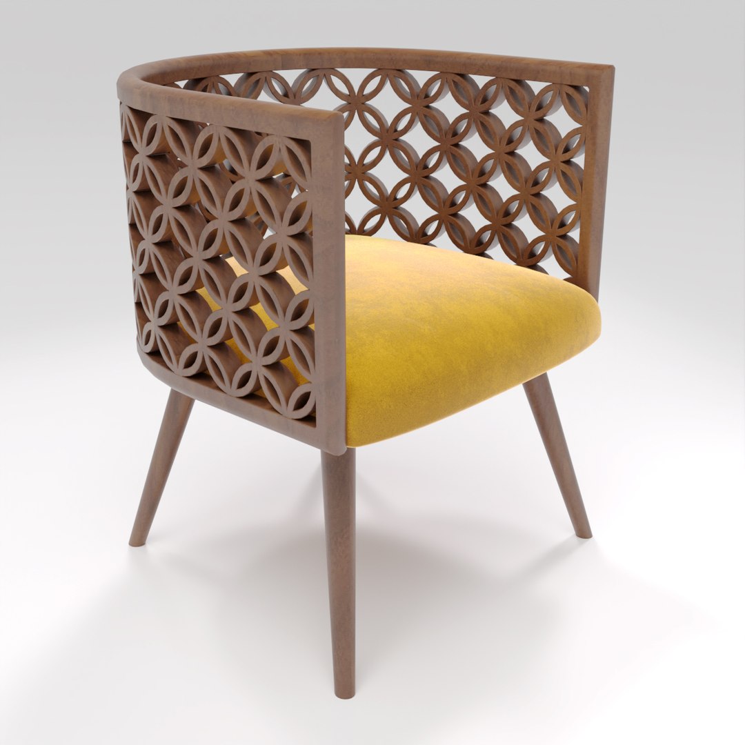 3D Model Arabesque Chair By Nada Debs - TurboSquid 2016110