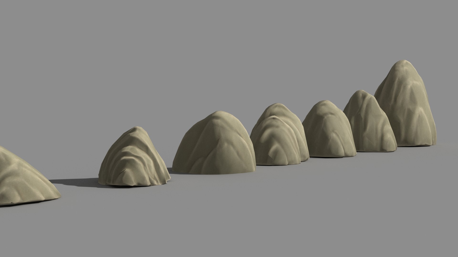 3D 8 Stylized Rocks - TurboSquid 2501616