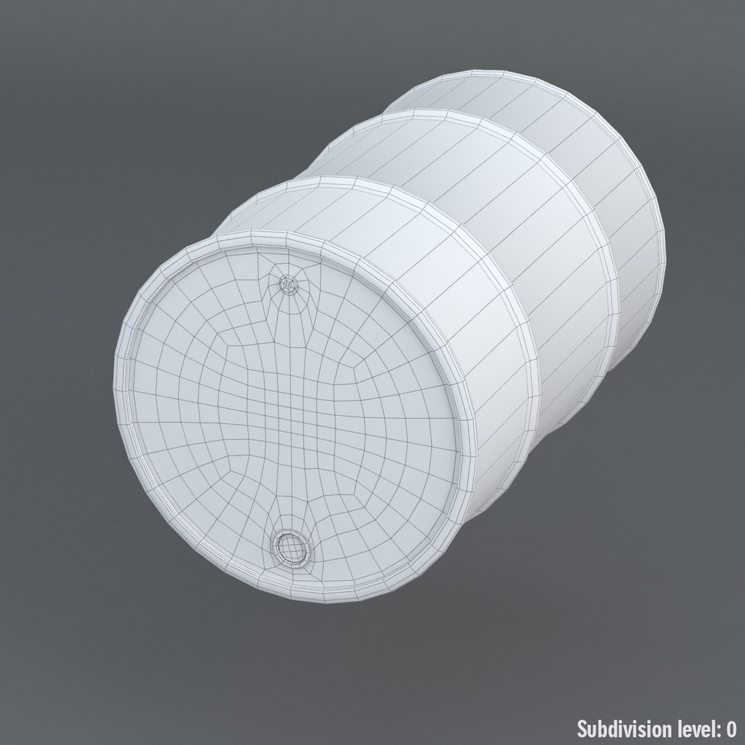 3D Oil Barrel Castrol Model - TurboSquid 1187614