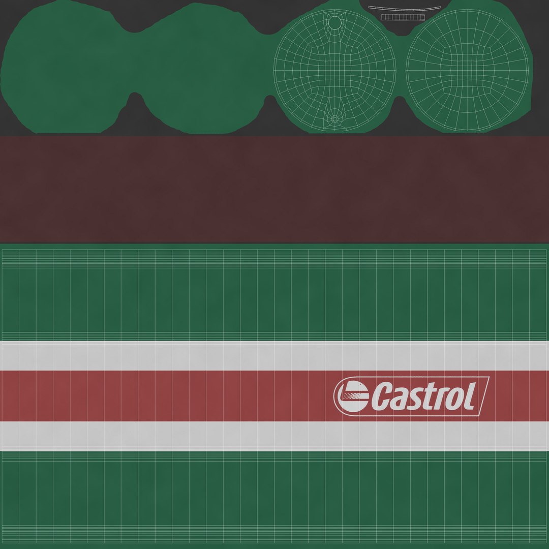 3D Oil Barrel Castrol Model - TurboSquid 1187614