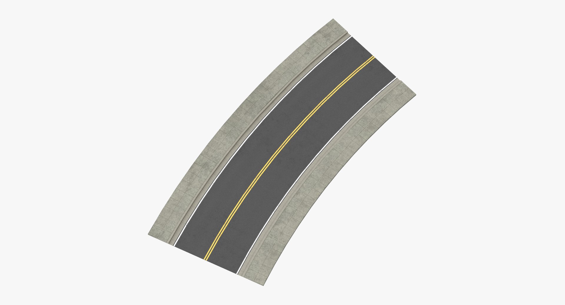 3d 2 Lane Street 22 Model