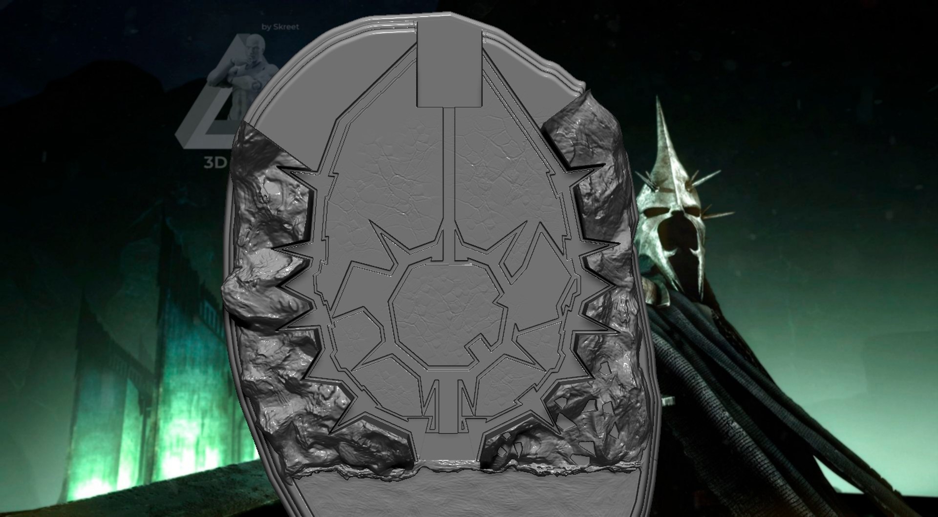 3D Lamp Minas Morgul Fortress Lord Of The Rings Model - TurboSquid 2245672