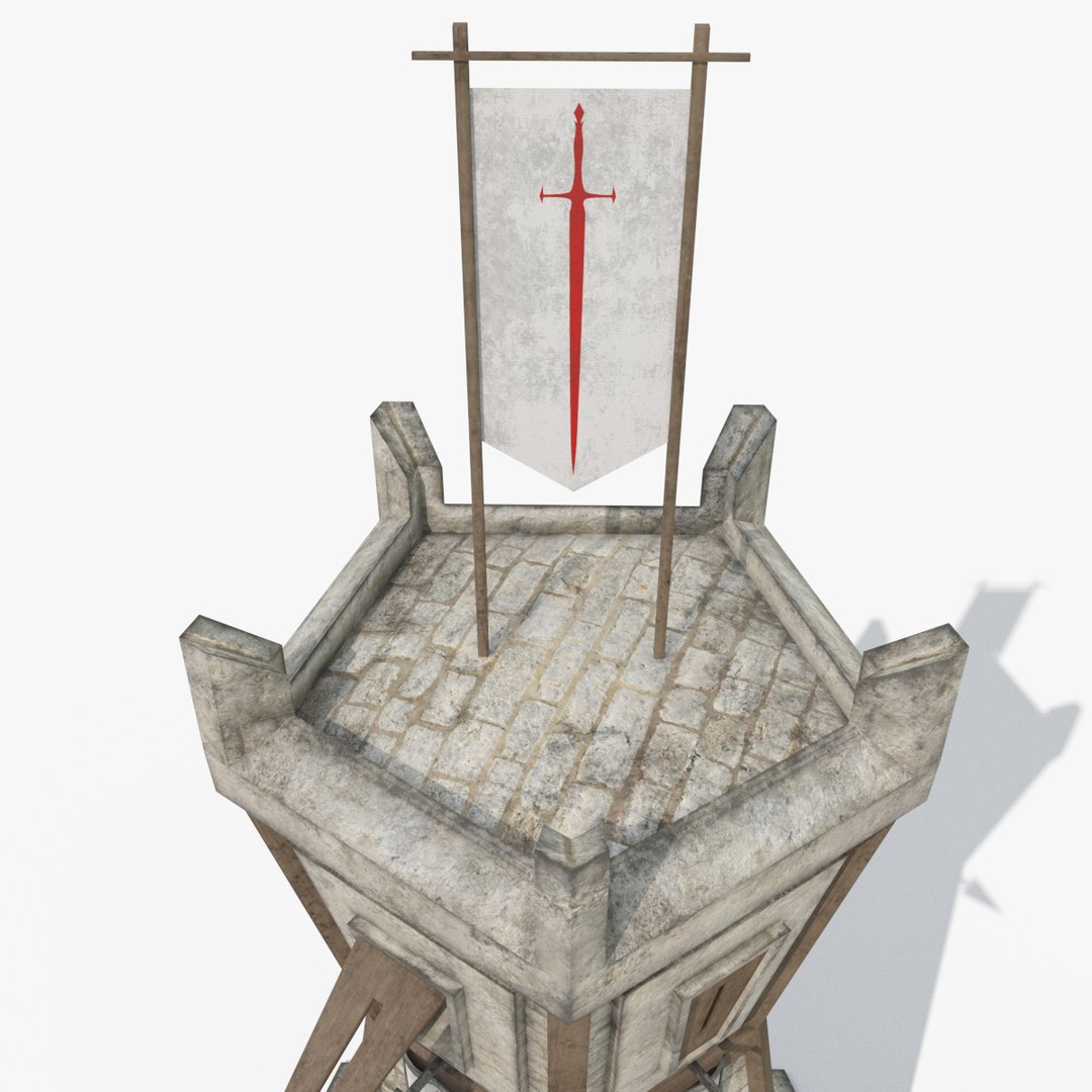medieval tower 3d max