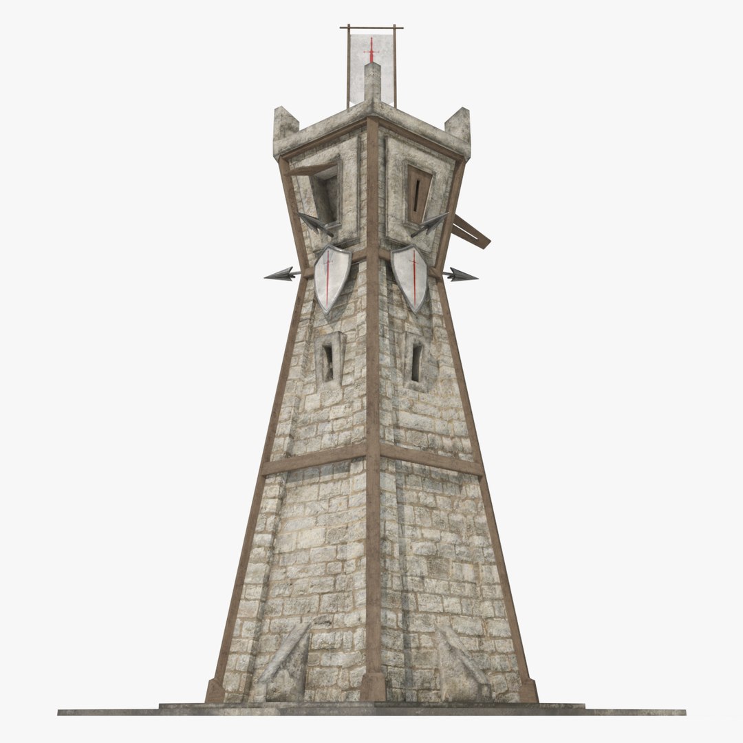 medieval tower 3d max