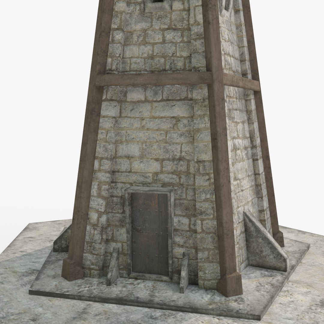 medieval tower 3d max