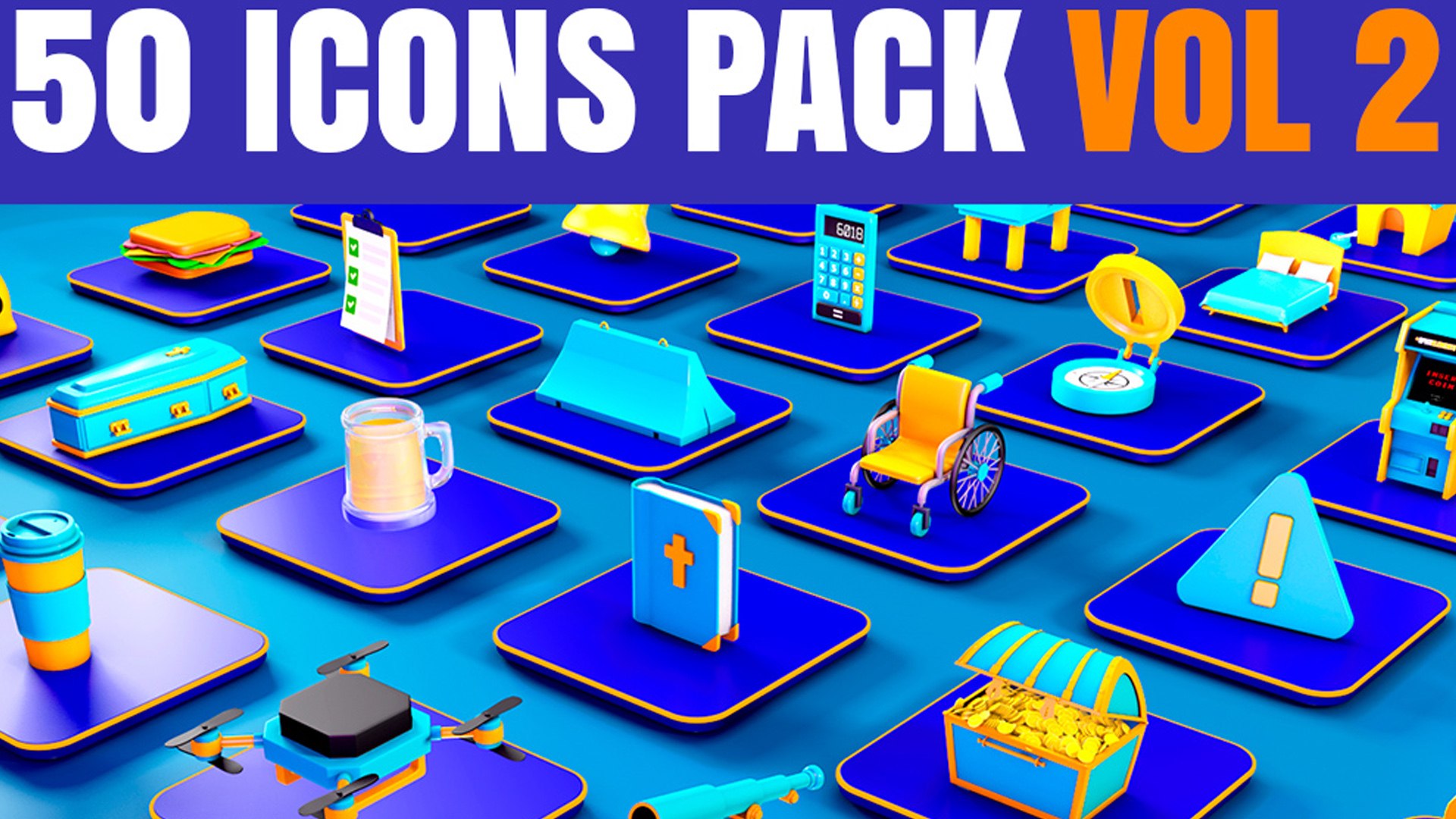 Collection Icon Pack Vol 2 3D Model Model - TurboSquid 1986867