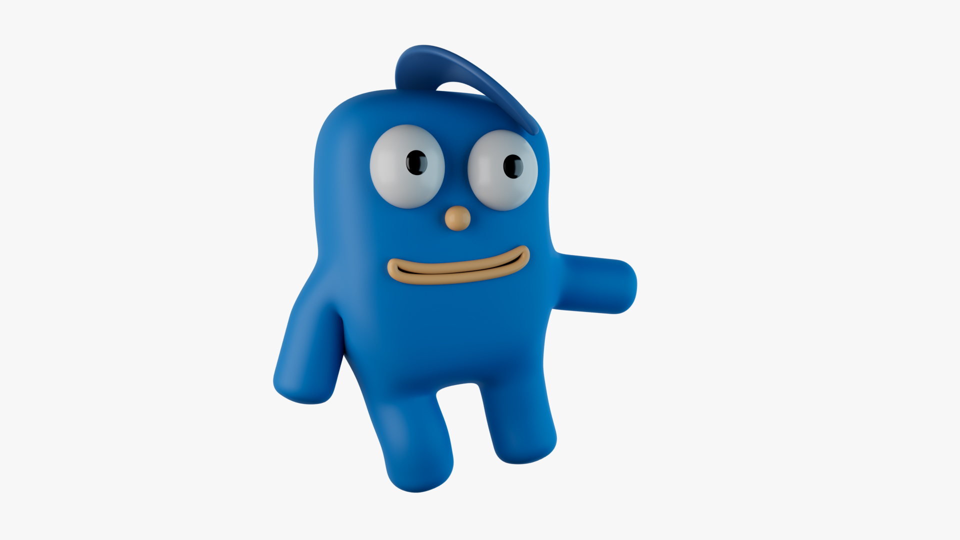 3D Blub Rigged Cartoon Character - TurboSquid 2118872