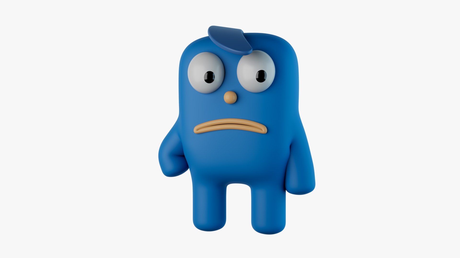 3D Blub Rigged Cartoon Character - TurboSquid 2118872