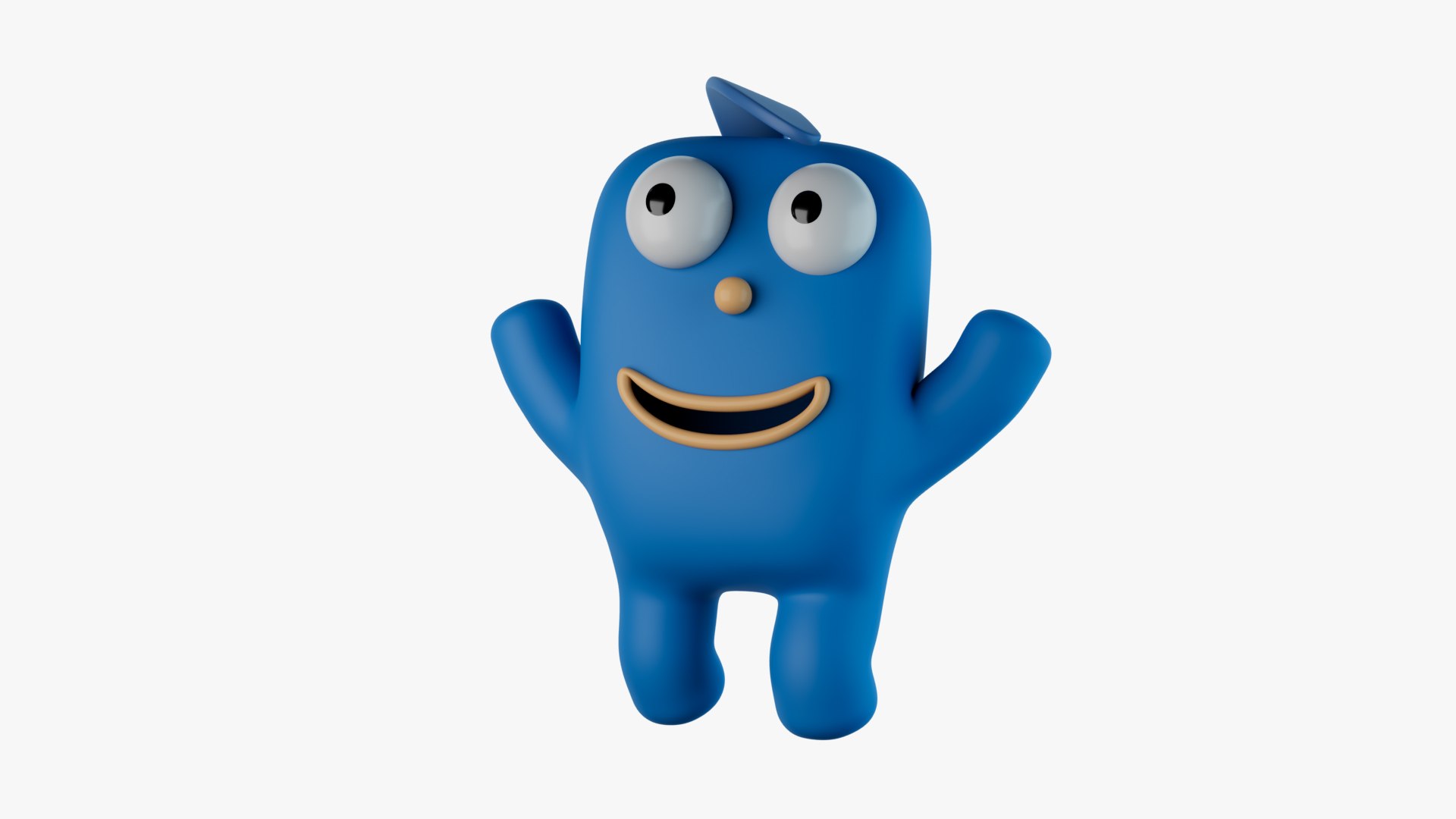 3D Blub Rigged Cartoon Character - TurboSquid 2118872