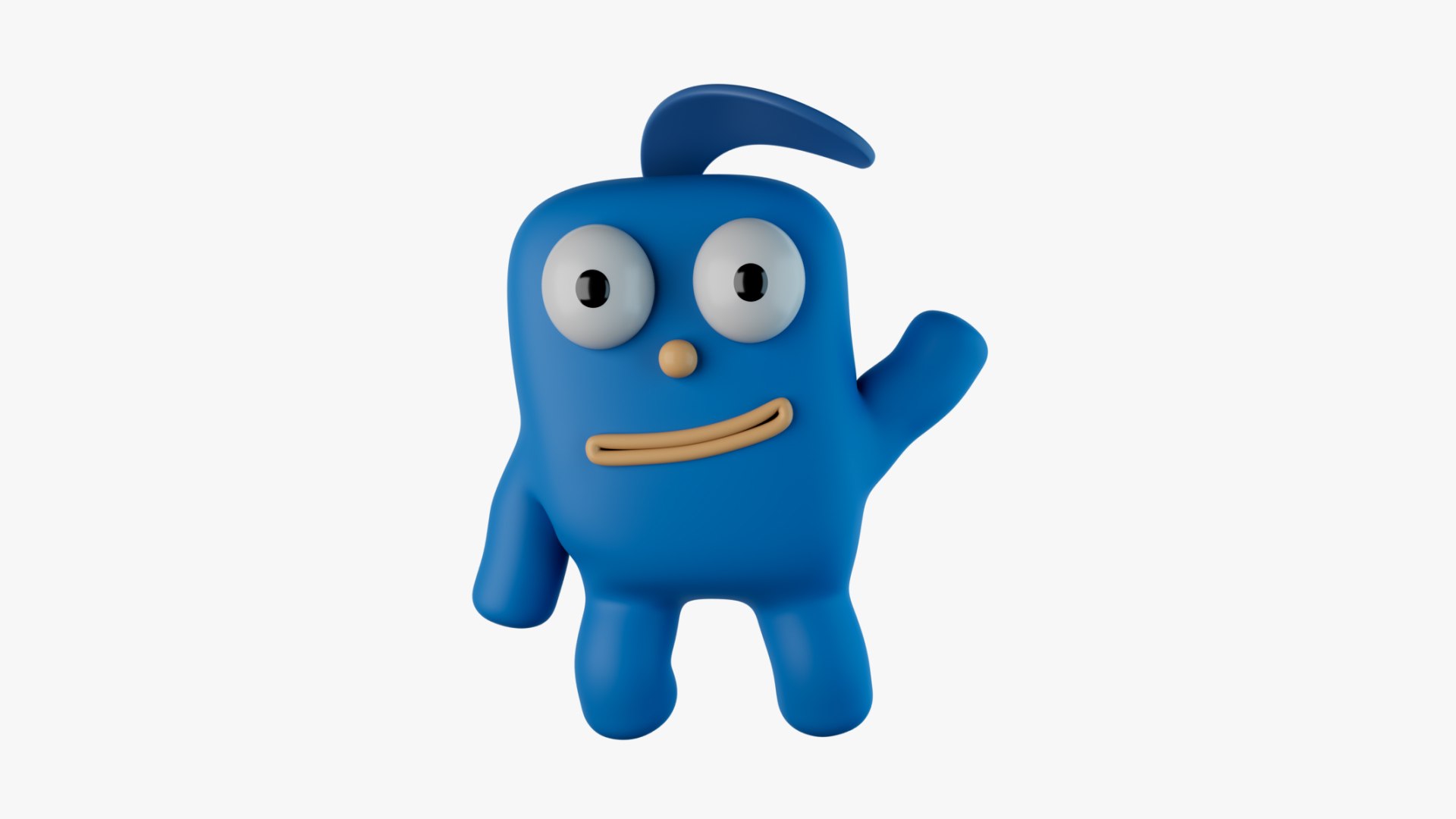 3D Blub Rigged Cartoon Character - TurboSquid 2118872