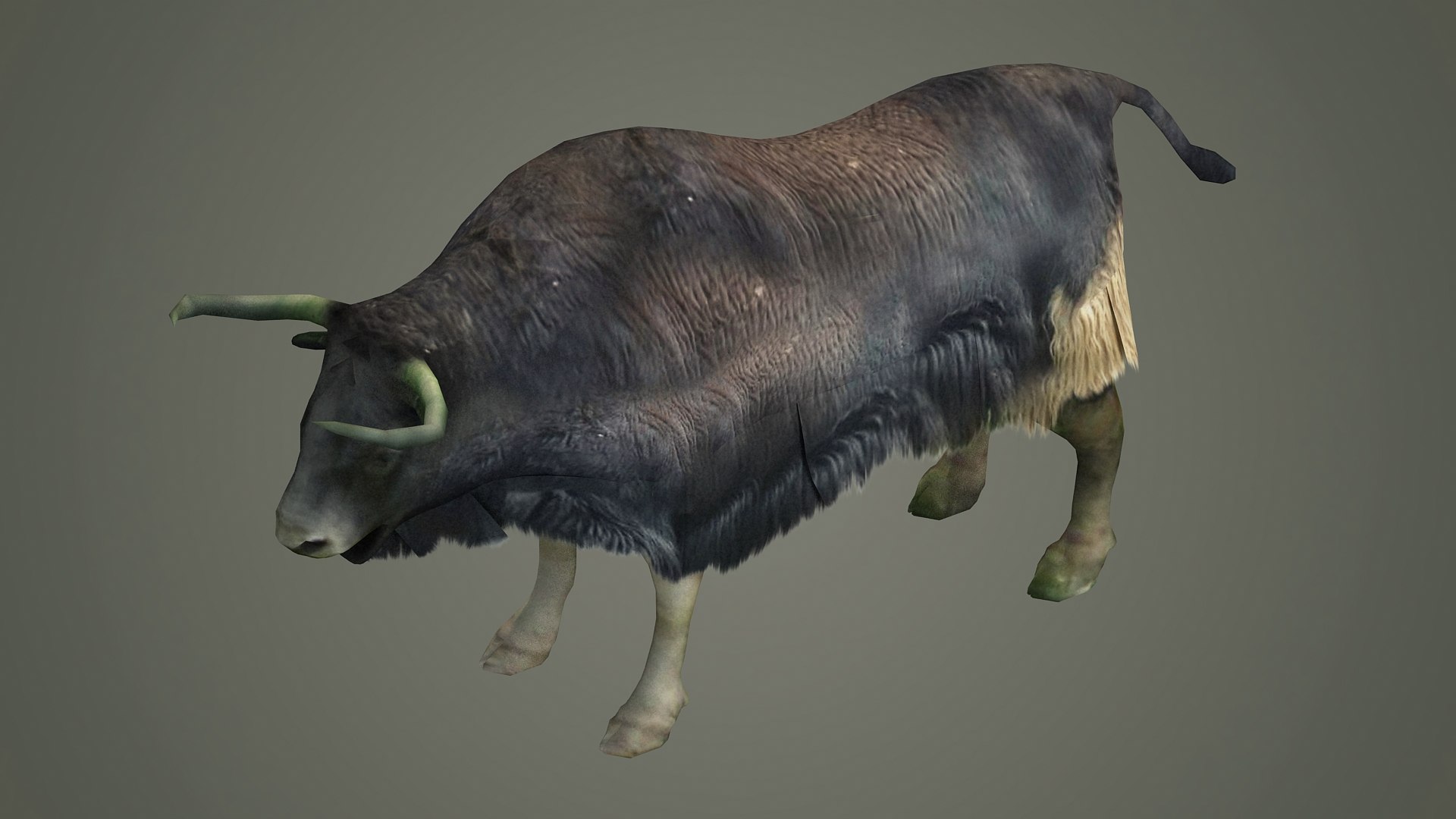 3D Animals Mammal Animation Nature Wild Ox Yak Domestic Yak Model ...