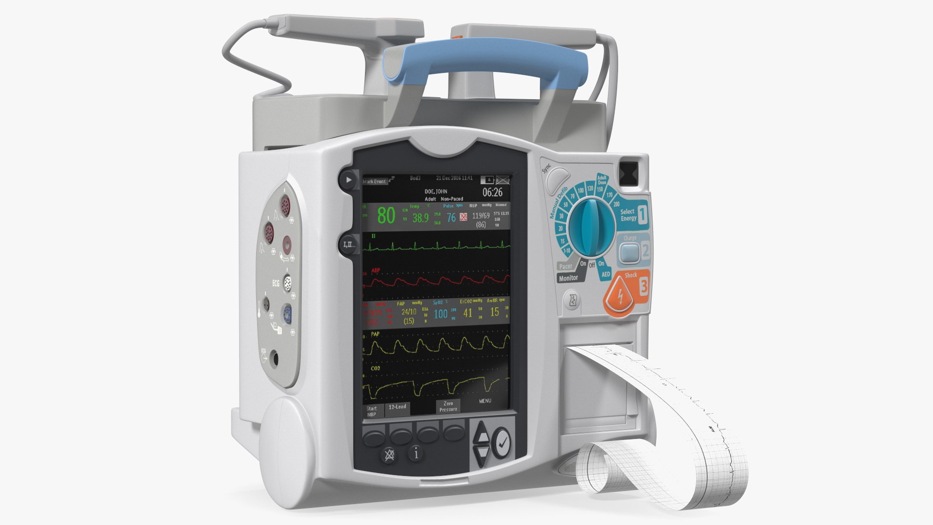 3D Semi Automatic External Defibrillator with Monitor - TurboSquid 1735861
