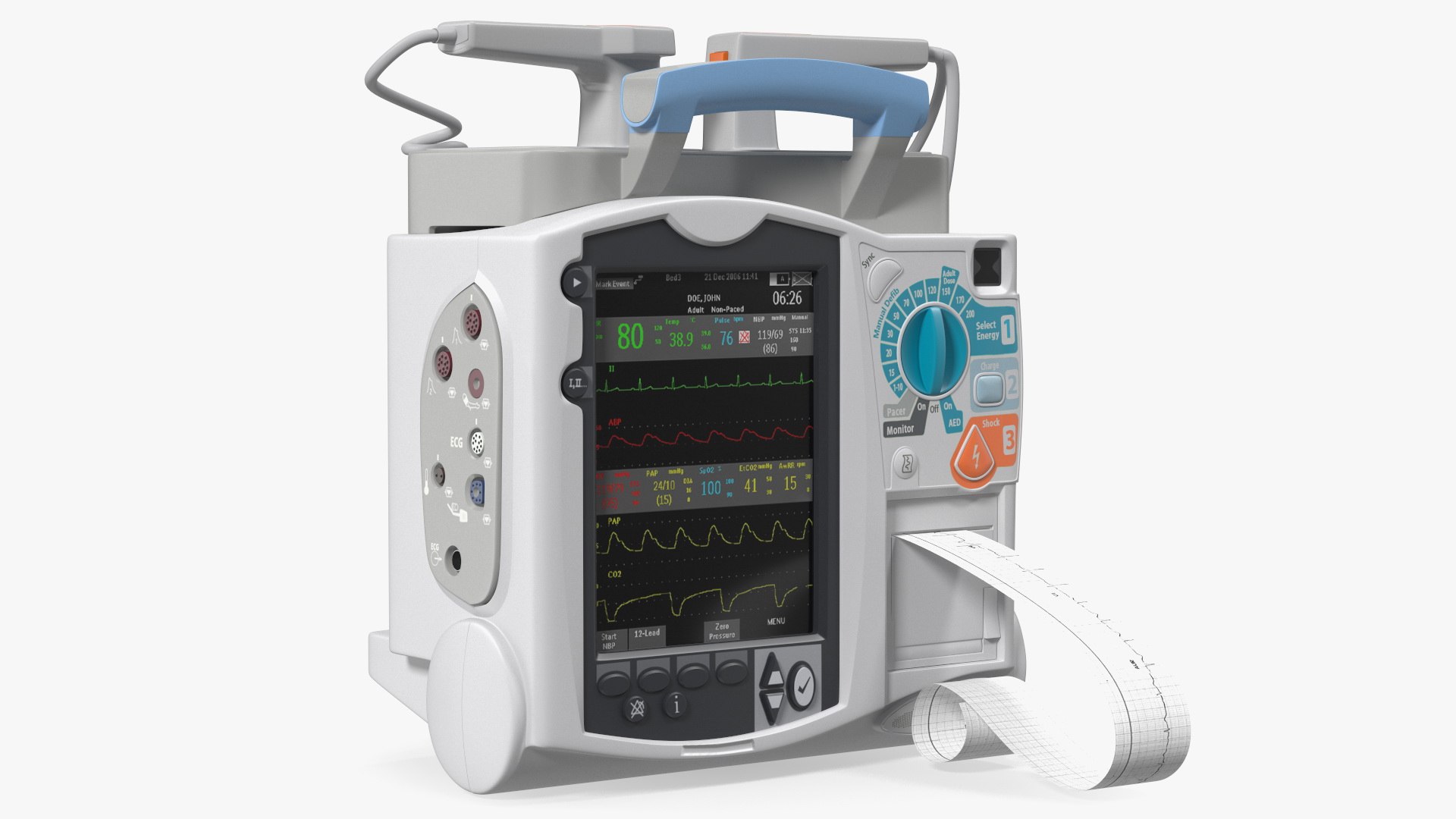 3D Semi Automatic External Defibrillator with Monitor - TurboSquid 1735861