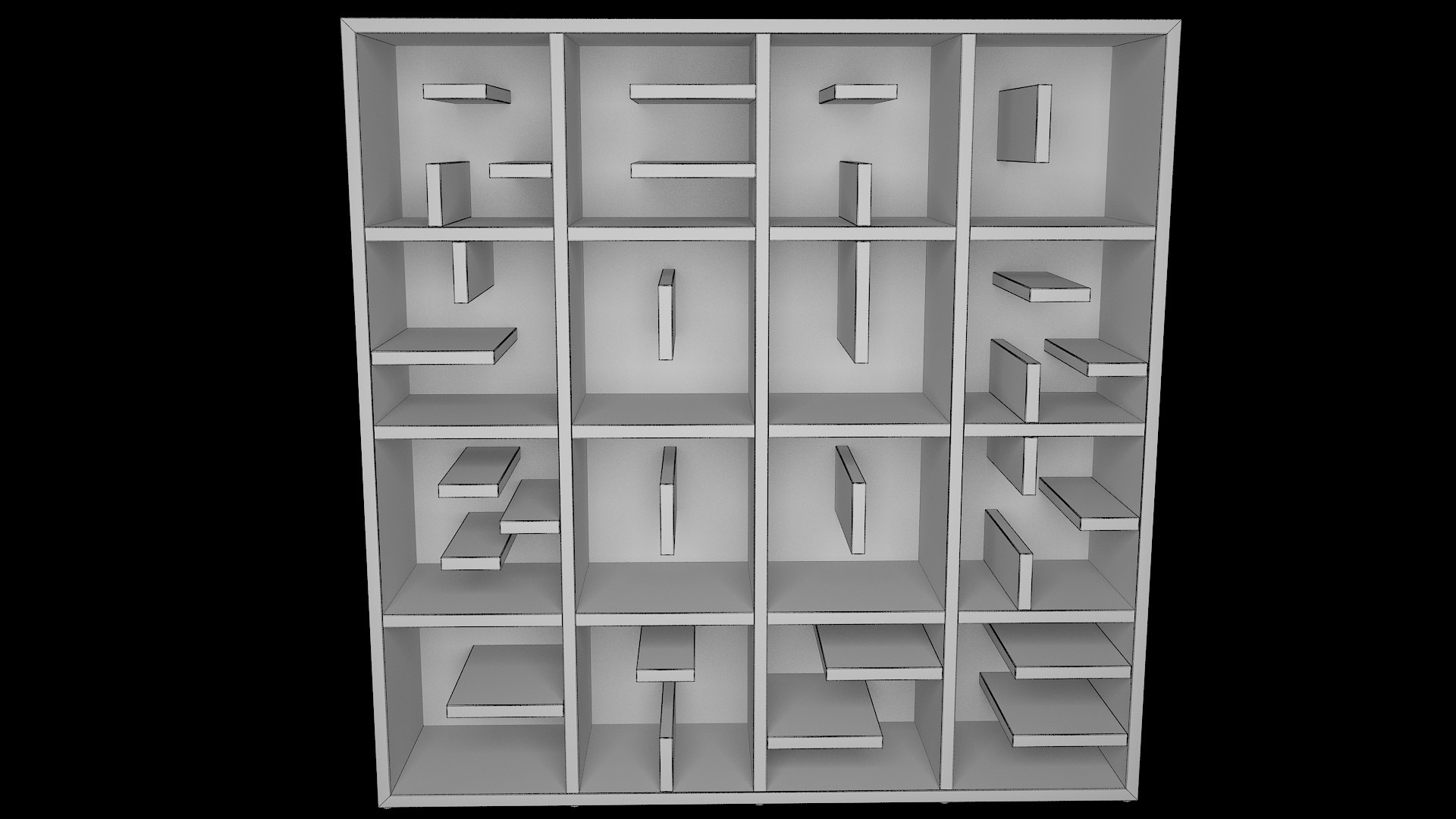 3D Bookshelf Read Your Book Case - TurboSquid 1831972