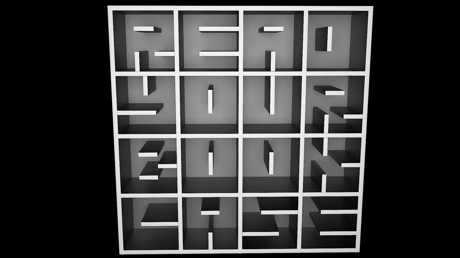 3D Bookshelf Read Your Book Case - TurboSquid 1831972